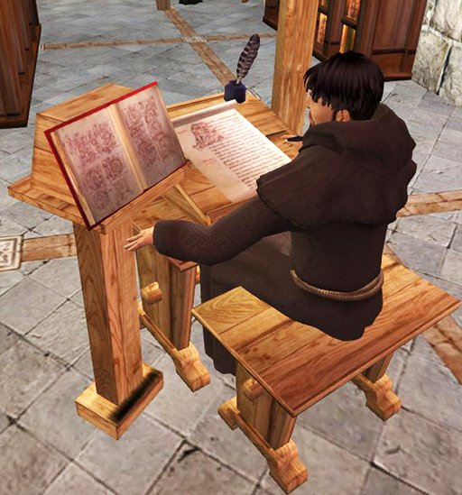 Medieval Scribe Desk